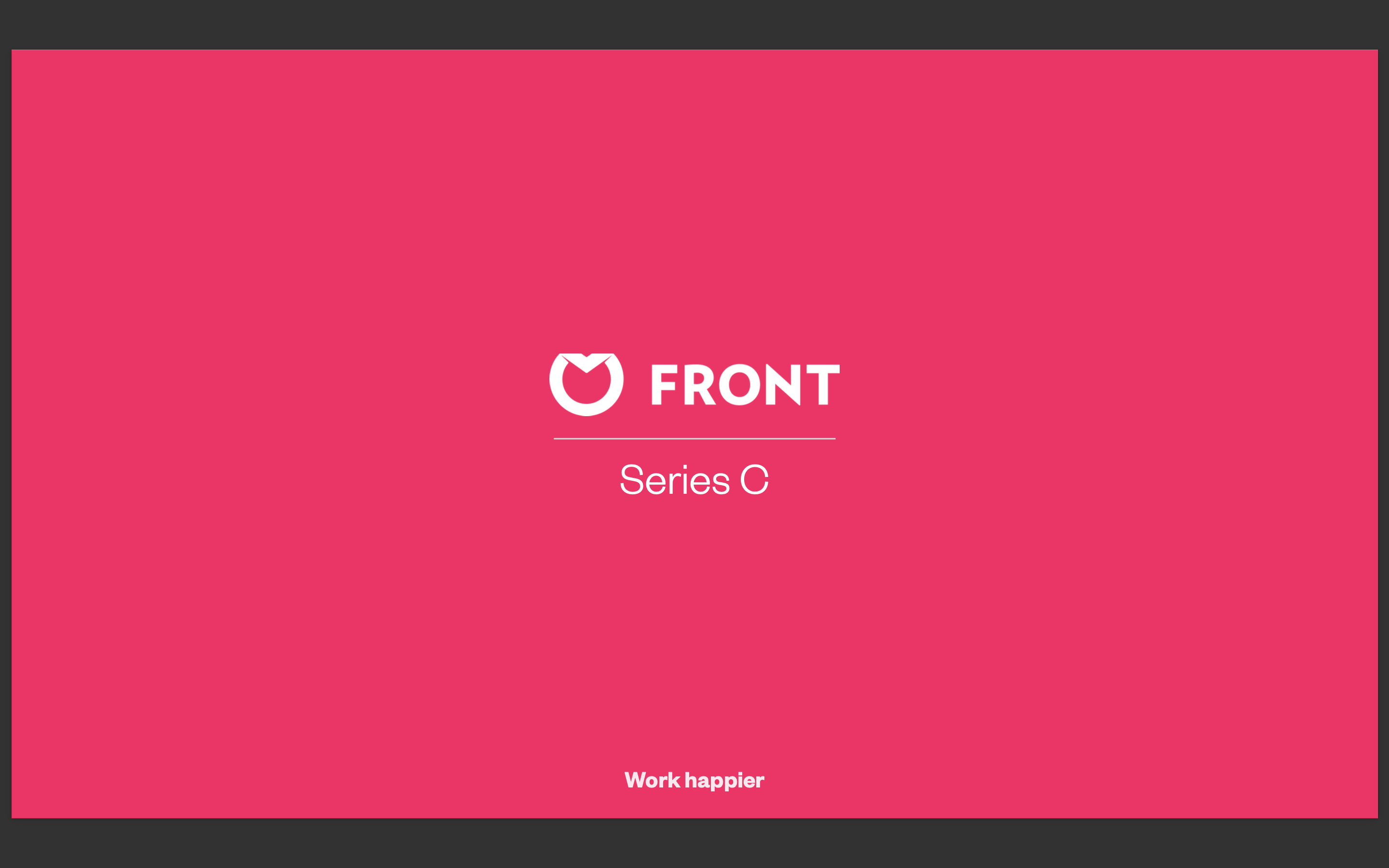 Front Pitch Deck by @front | Pitch